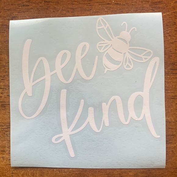 Hand Crafted | Design | Bee Kind Vinyl Car Sticker | Poshmark